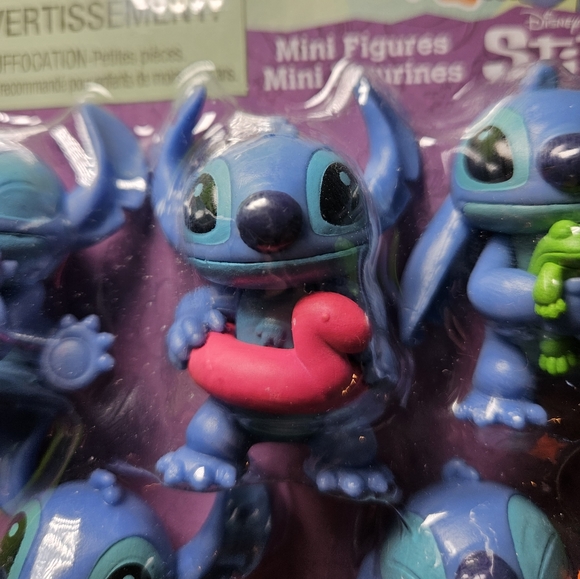 Disney | Other | New Disney Stitch Mini Figures 5 Pack Green Frog Micro ...